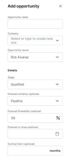 How do I add opportunities?